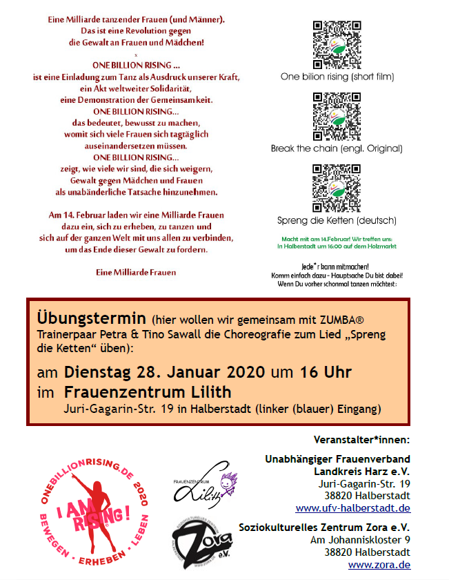 Flashmob – ZORA e.V. – Soziokulturelles Zentrum Halberstadt